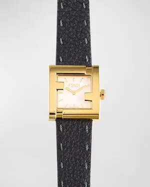 Fendi Fendi Square Face Watch - Black