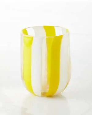 Neiman Marcus Stripe Tumbler Yellow