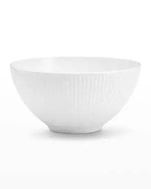 PILLIVUYT Plisse Serving Bowl 9.75" Diam., 3 Qt - White
