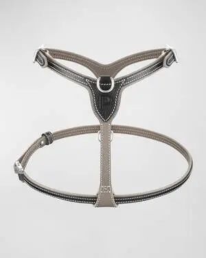 PAGERIE PAGERIE Petite Leather Dog Harness Taupe