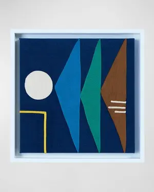 Jonathan Adler Monterey Triangles Corded Art - Multi