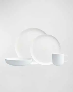 FORTESSA Fortessa Modern Coupe 16pc Dinnerware Set, 4 Place Settings - White