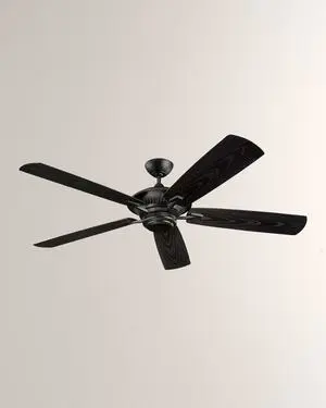 Visual Comfort Fans 60" Cyclone Outdoor Ceiling Fan - Matte Black