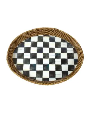 MACKENZIE-CHILDS Courtly Check Tray - Check/black