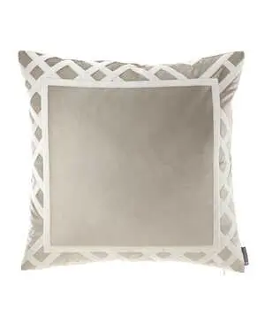 LILI ALESSANDRA Karl Square Pillow, 24 X 24 - Beige
