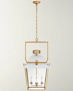 VISUAL COMFORT & CO. Coventry Large Lantern By Chapman & Myers - White