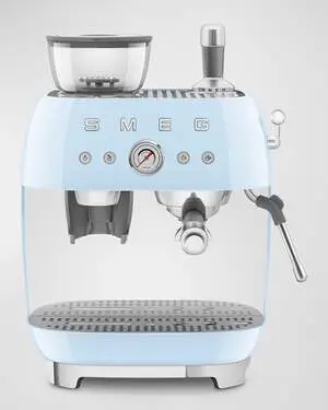 SMEG Semi-automatic Espresso Machine Pastel Blue