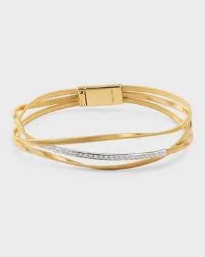 Marco Bicego Marrakech Diamond Bangle - Yellow Gold