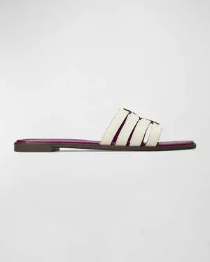 Tory Burch Tory Burch Ines Cage Sandal Blanc / Violet Wave