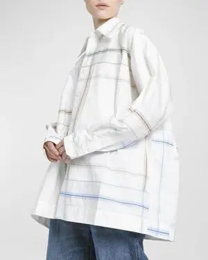Bottega Veneta Abstract-print Oversized Shirt