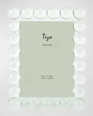 TIZO Crystal Bubbles Frame, 5" X 7" Clear