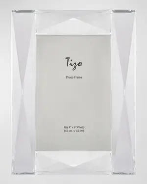 TIZO Crystal Pyramid Diamond Frame, 4x6 Clear