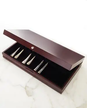 WALLACE SILVERSMITHS Flatware Chest - Walnut