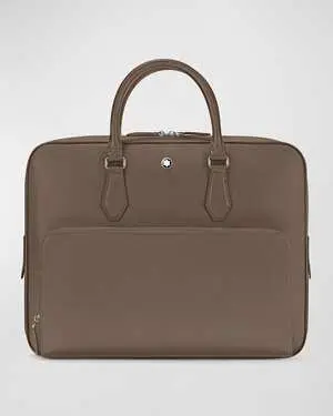 Montblanc Men's Sartorial Medium Leather Briefcase - Brown