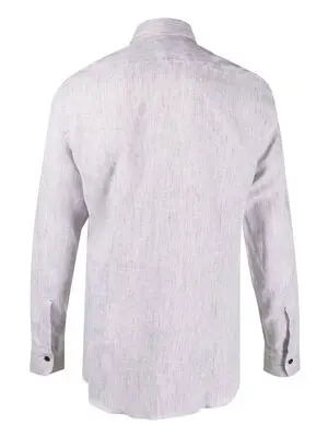 MAZZARELLI Striped Long-sleeve Shirt - Neutrals