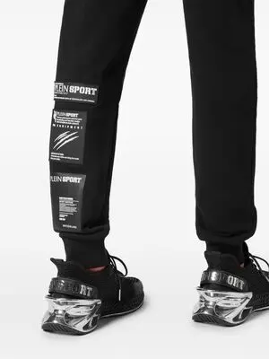 PLEIN SPORT Logo-appliqué Elasticated-waist Track Pants