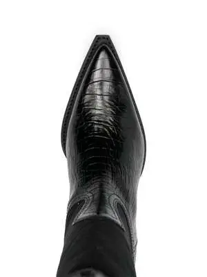 Paris Texas Rosario 60mm Panelled Boots - Black
