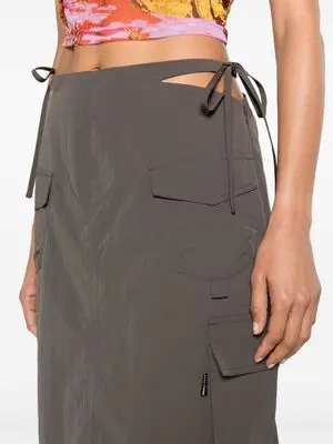 DAILY PAPER Zora Cut-out Cargo Maxi Skirt