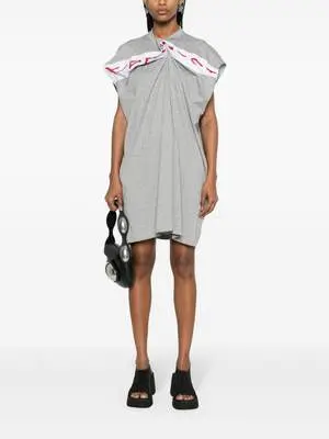 Y/project Logo-print Dress - Grey