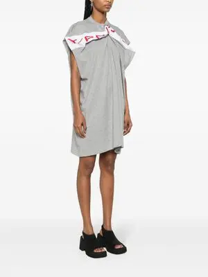 Y/project Logo-print Dress - Grey