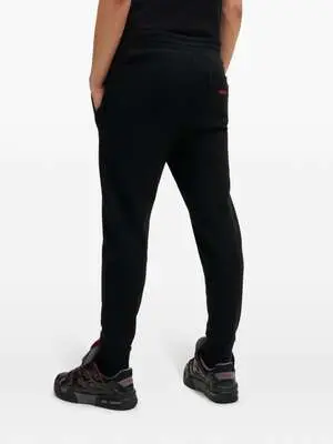 Hugo Mid-rise Straight-leg Track Pants - Black