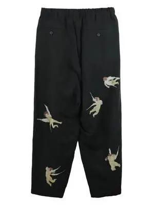 Yohji Yamamoto Angel-print Trousers