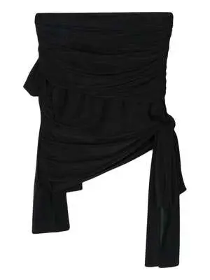 Blumarine Draped Skirt With Bow Detail
