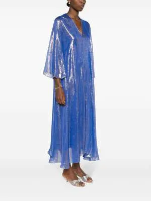 FORTE_FORTE Lurex Kaftan Maxi Dress