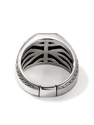 John Hardy Sterling Signet Ring With Onyx - Silver