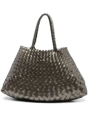 Dragon Diffusion Small Santa Croce Leather Tote Bag - Green