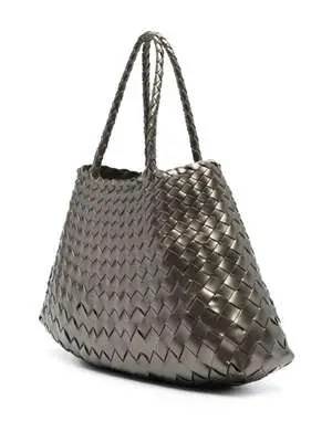 Dragon Diffusion Small Santa Croce Leather Tote Bag - Green
