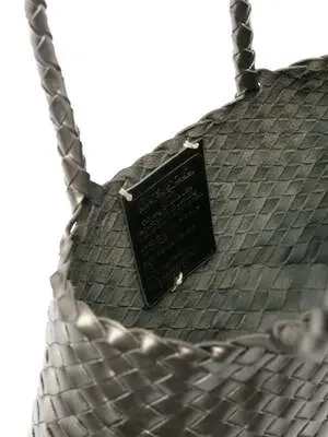 Dragon Diffusion Small Santa Croce Leather Tote Bag - Green