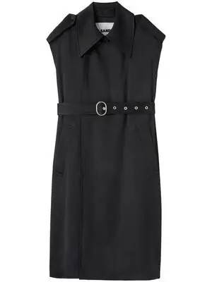 JIL SANDER Sleeveless Belted Trench Coat