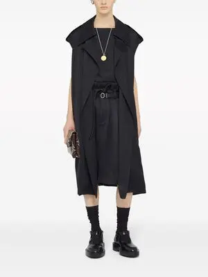 JIL SANDER Sleeveless Belted Trench Coat