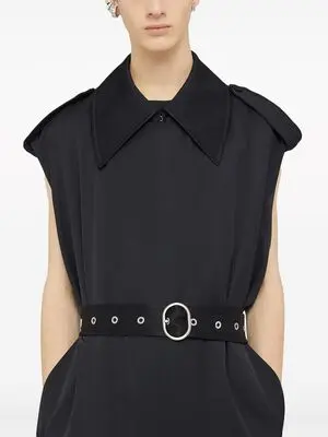 JIL SANDER Sleeveless Belted Trench Coat