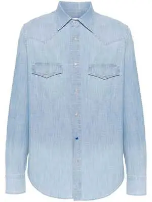 Jacob Cohen Logo-embroidered Denim Shirt