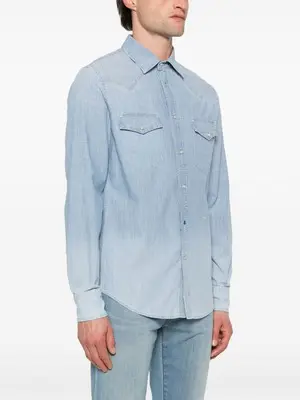 Jacob Cohen Logo-embroidered Denim Shirt