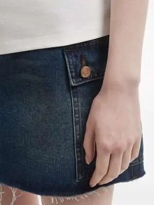 B+AB Denim Cargo Miniskirt