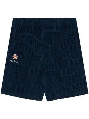 AAPE BY *A BATHING APE® Monogram Terry-cloth Shorts
