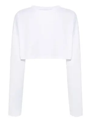 Y/project Logo Appliqué Cropped T-shirt