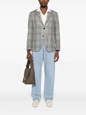 Zegna Checked Single-breasted Blazer