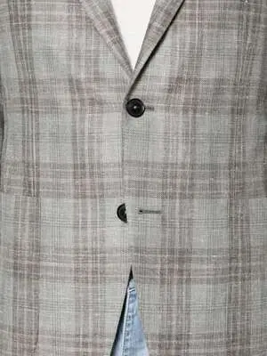 Zegna Checked Single-breasted Blazer