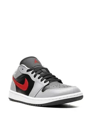 JORDAN Air 1 Cement Fire Red Sneakers - Grey