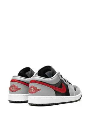 JORDAN Air 1 Cement Fire Red Sneakers - Grey