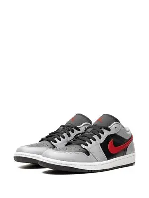JORDAN Air 1 Cement Fire Red Sneakers - Grey