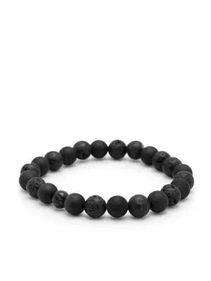 NIALAYA JEWELRY Onyx Beaded Bracelet - Black