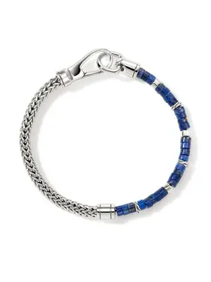John Hardy Sterling Silver Lapis Lazuli Heishi Bracelet