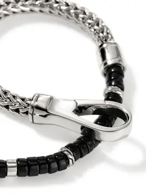 John Hardy Sterling Black Onyx Bracelet - Silver