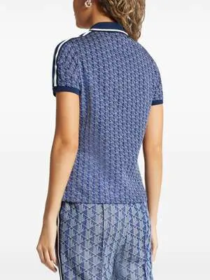 Lacoste Logo-embroidered Cotton Polo Top - Blue