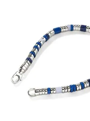 John Hardy Sterling Lapis Lazuli, And Agate Bracelet